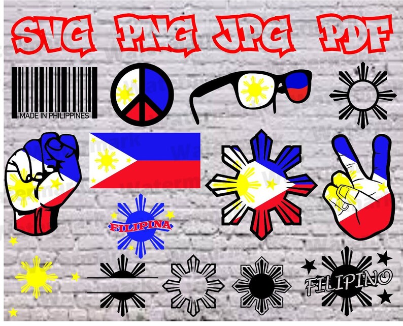 Filipino Flag SVG Filipino Art Filipino Bundle Philippines - Etsy