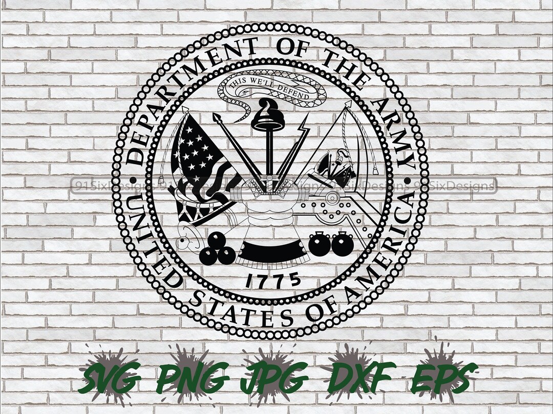 United States Army Seal SVG, US Army, Military Emblem Seal SVG, Veteran ...