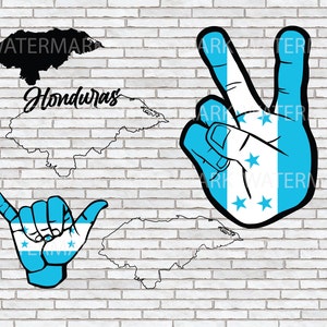 Honduras SVG, Honduras Flag Bundle, Vector File, Cricut Silhouette ...