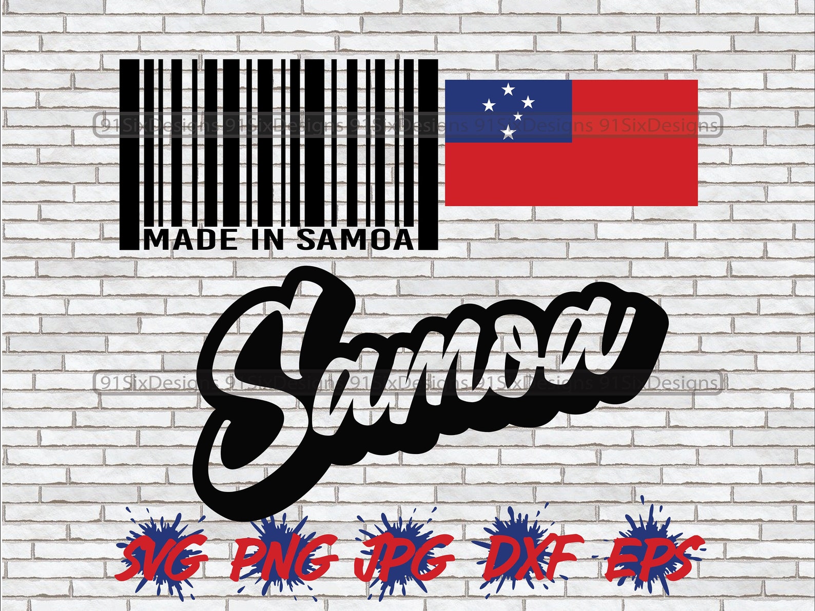 Samoa SVG Bundle, Samoa PNG Download Files, Cut Wall Art Images Map ...