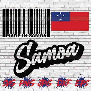 Samoa SVG Bundle, Samoa PNG Download Files, Cut Wall Art Images Map ...
