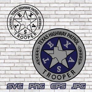 Texas Highway Patrol Svg, Badge Png, THP Trooper PD Sublimation Digital ...