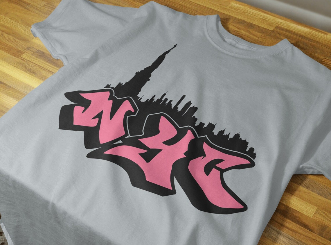 New York City Skyline SVG NYC Graffiti Clipart Png Dxf Jpg Eps Statue ...