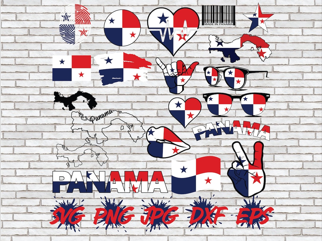 Panama Flag SVG Design Bundle Panama Vector Art Image Files - Etsy