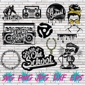Hip Hop SVG, DJ SVG, Retro Digital Print, Music Gift, 90's Cassette ...