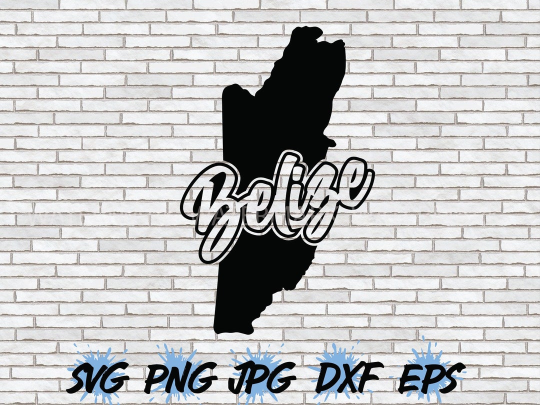 Belize SVG, Belizean Map Outline Shirt Design Wall Art Decor Cut File ...