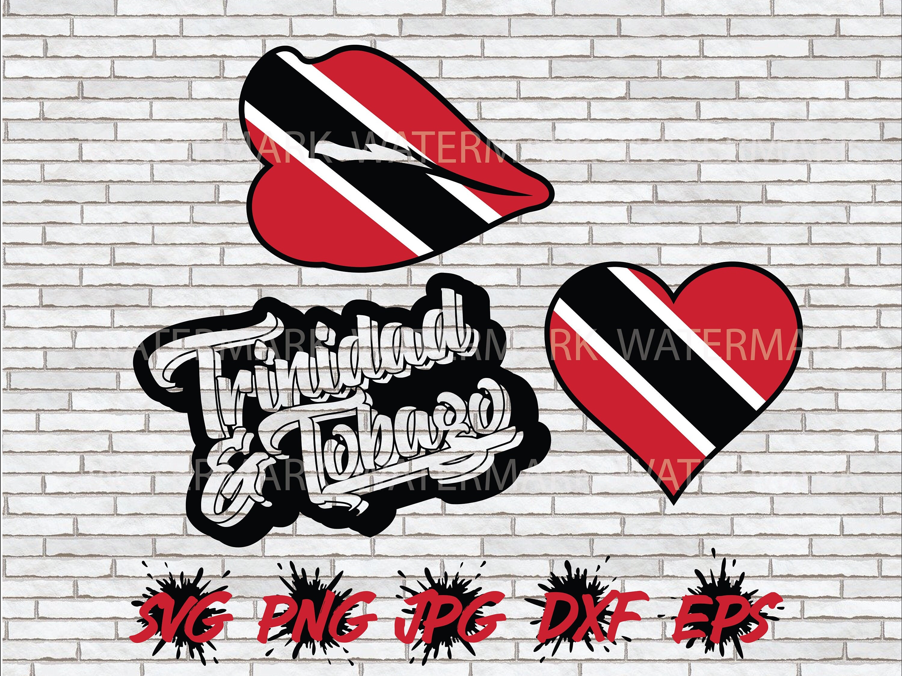 Trinidad & Tobago SVG Bundle, Trinidad Tobago Flag SVG, Shirt Design ...