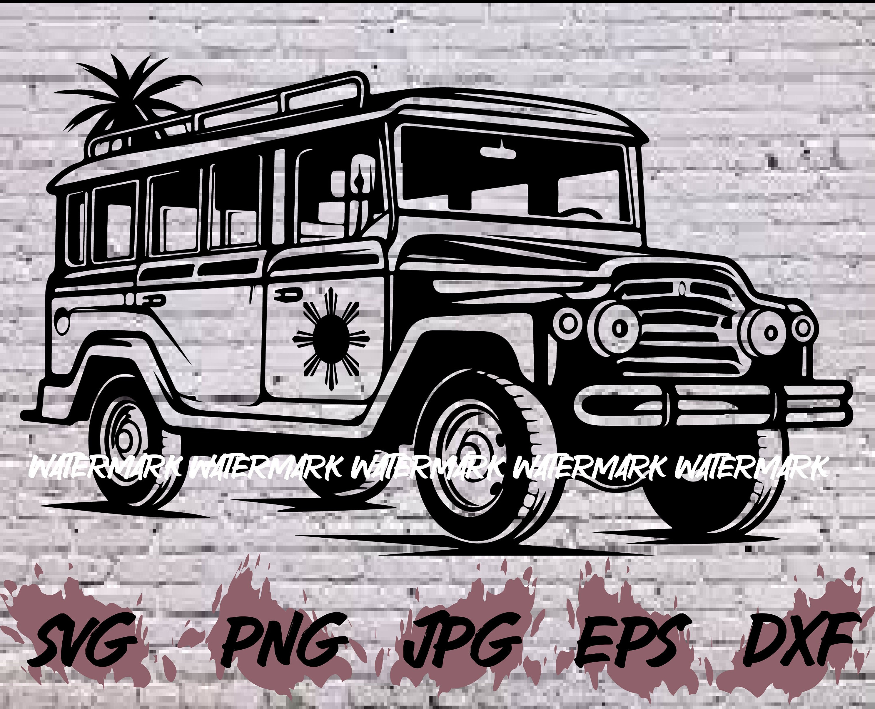 Jeepney Clip Art Black And White