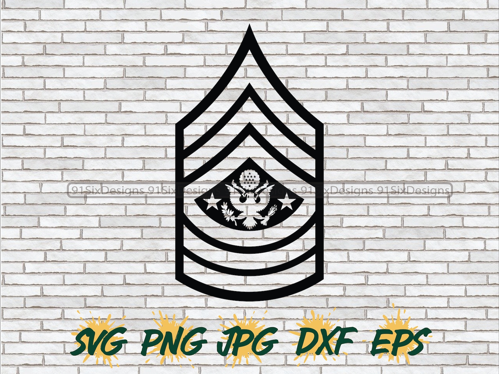 Army Enlisted Rank Insignia SVG, Ranking Clipart Cut File, Cricut ...