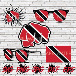 Trinidad & Tobago SVG Bundle, Trinidad Tobago Flag SVG, Shirt Design ...