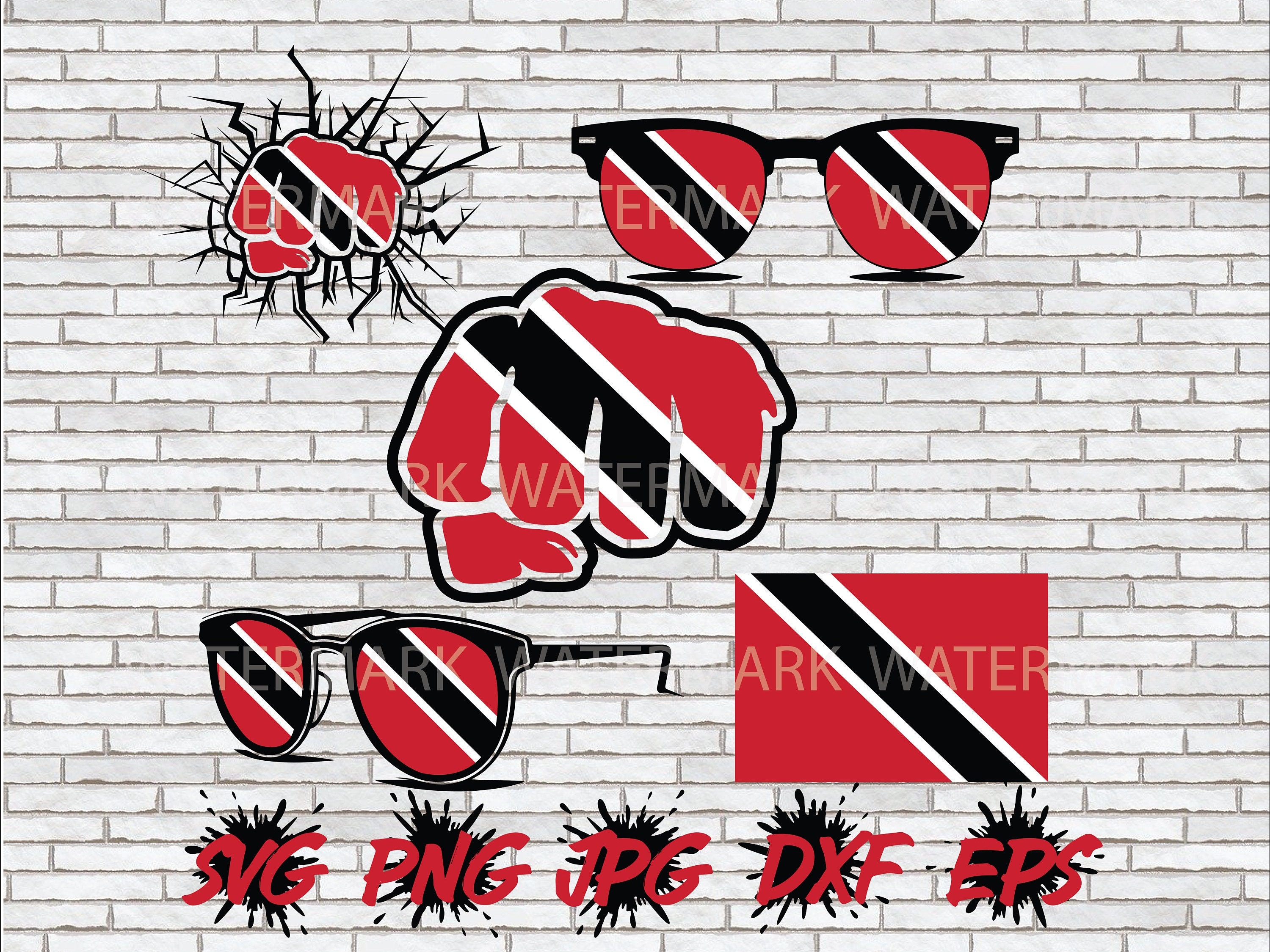 Trinidad & Tobago SVG Bundle, Trinidad Tobago Flag SVG, Shirt Design ...