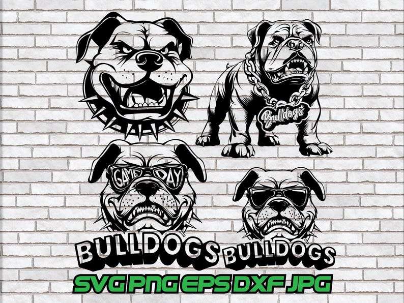 Bulldogs Game Day, Bulldogs Svg, Bulldogs Png, Bulldog School Mascot ...