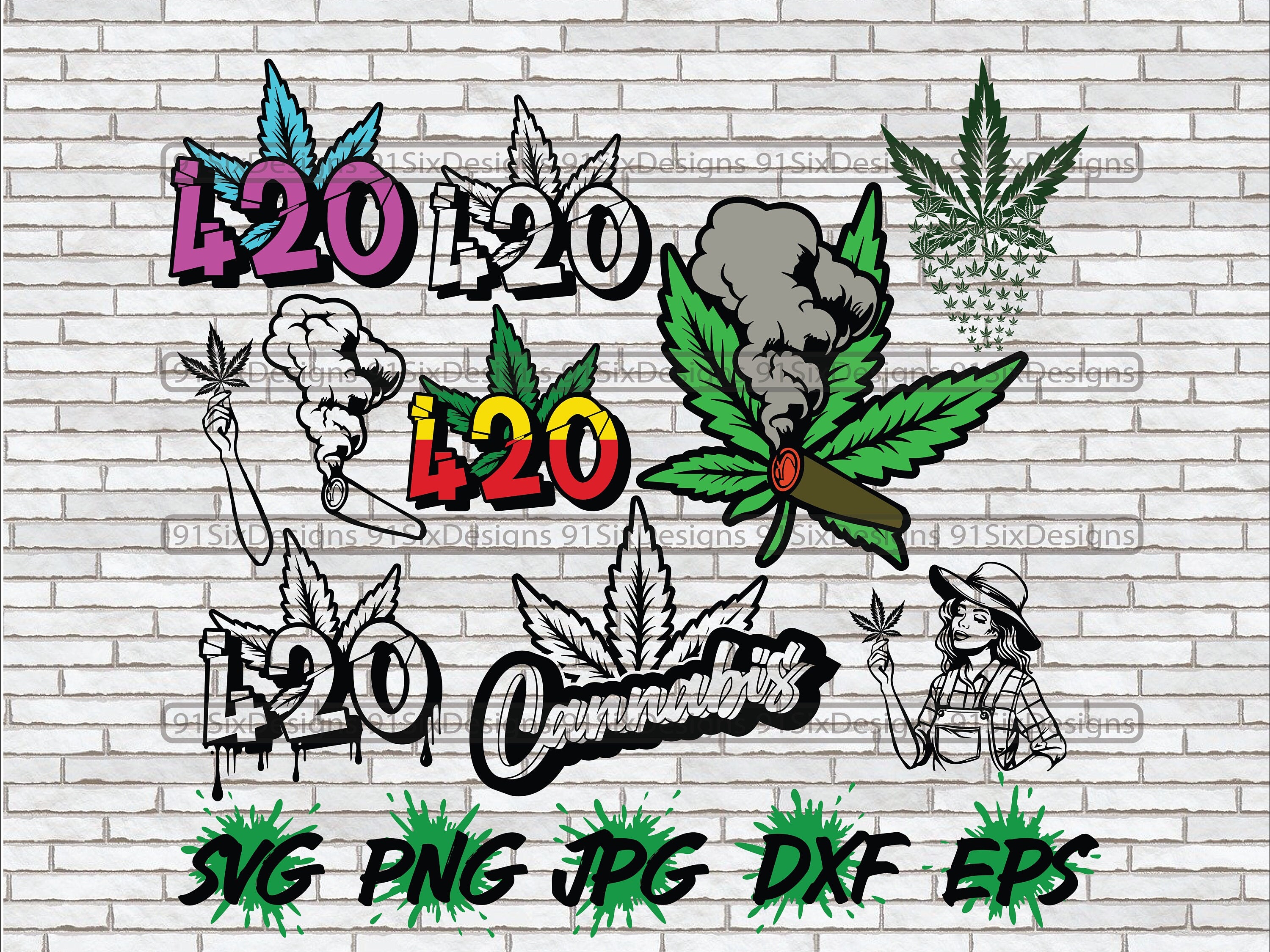 Funny 420 Design Bundle, Weed Svg, Marijuana PNG, Shirt Designs ...