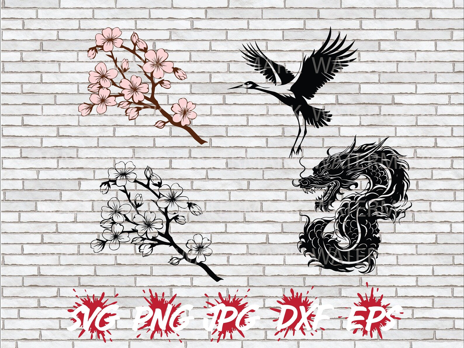 Japan SVG Bundle, Japan Vector, Japan Flag, Sumo, Map, Crane, Japanese ...