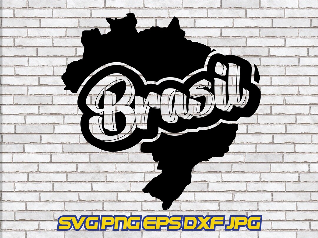 Brazil Svg, Brazilian Map Outline, Brasil Png, Shirt Design Wall Art ...