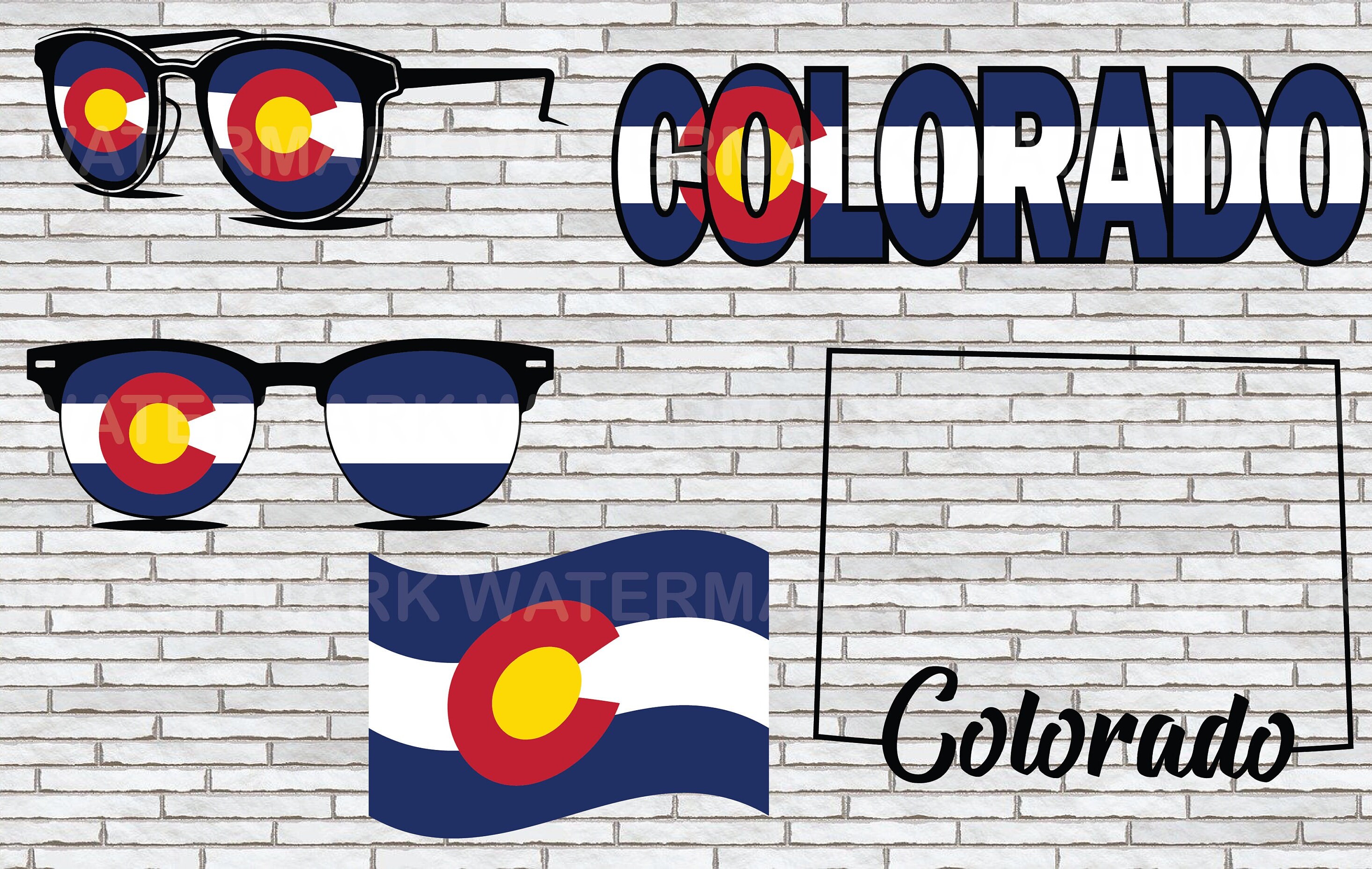 Colorado SVG Bundle, Colorado Flag SVG Files, Colorado Mountain Clipart ...