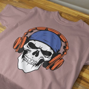 Skeleton DJ SVG, Skull Disc Jockey PNG, Cricut Silhouette Cameo ...