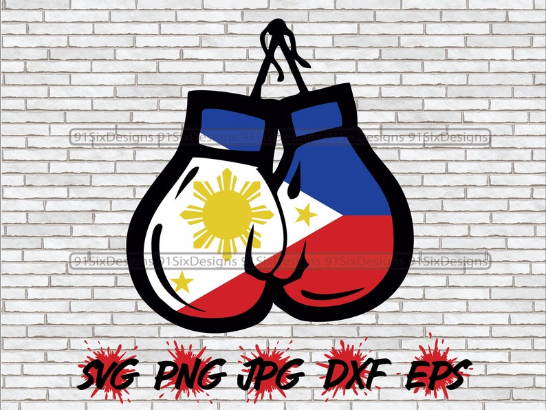 Filipino Flag SVG, Boxing Gloves Filipino Art, Filipino Sun ...