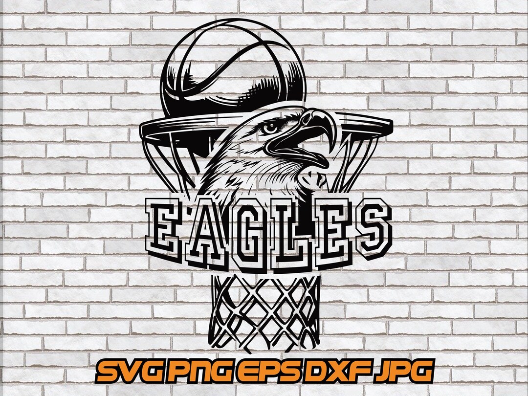 Eagles Basketball Svg, Mascot Png, Eagles Silhouette Cricut Cut File ...