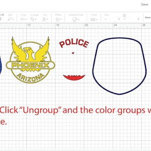 Phoenix Police Badge SVG, Arizona Police Cut File Download Clipart ...