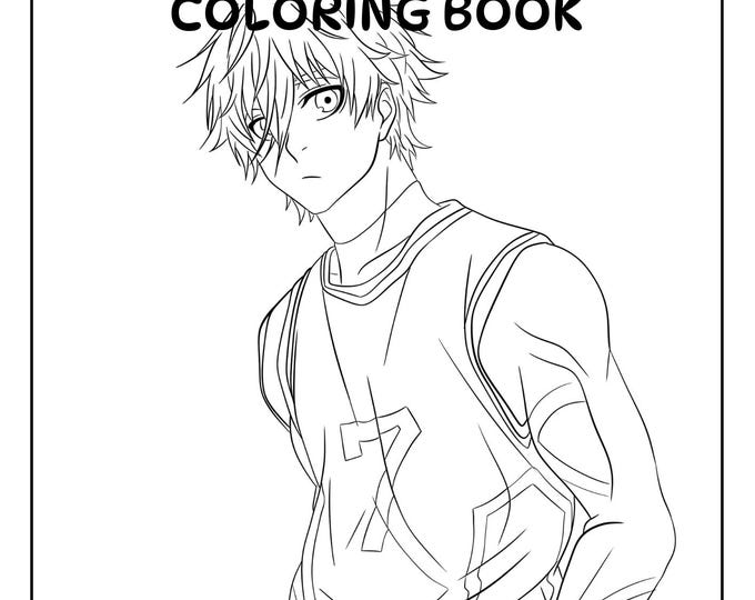 BLUE LOCK Coloring Book (isagi, Bachira, Chigiri, Rin, Nagi) 5 Pages - Etsy