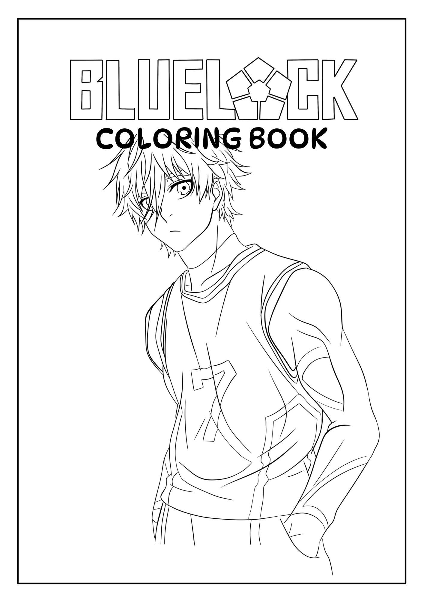 BLUE LOCK Coloring Book (isagi, Bachira, Chigiri, Rin, Nagi) 5 Pages - Etsy