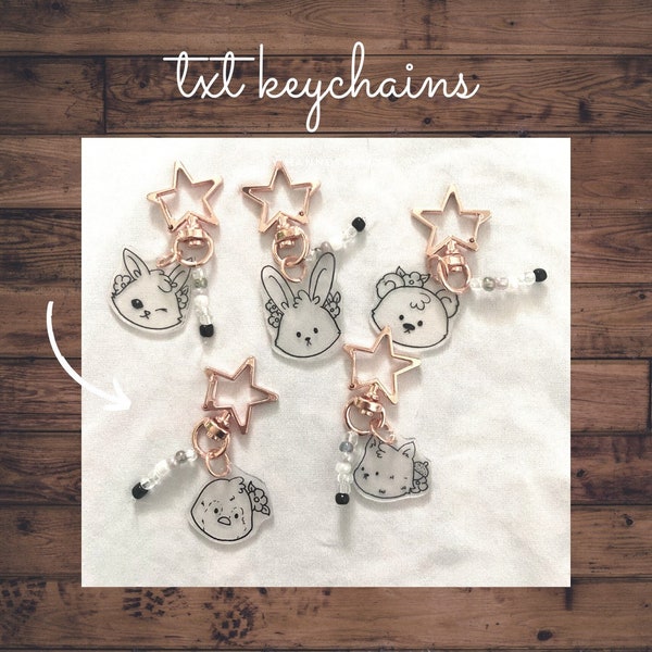 Txt Plush Keychain - Etsy UK