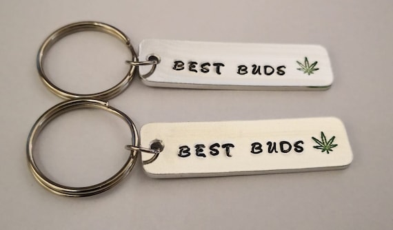 Best Buds Matching Keyrings Best Friends Weed Smoker Stoner | Etsy