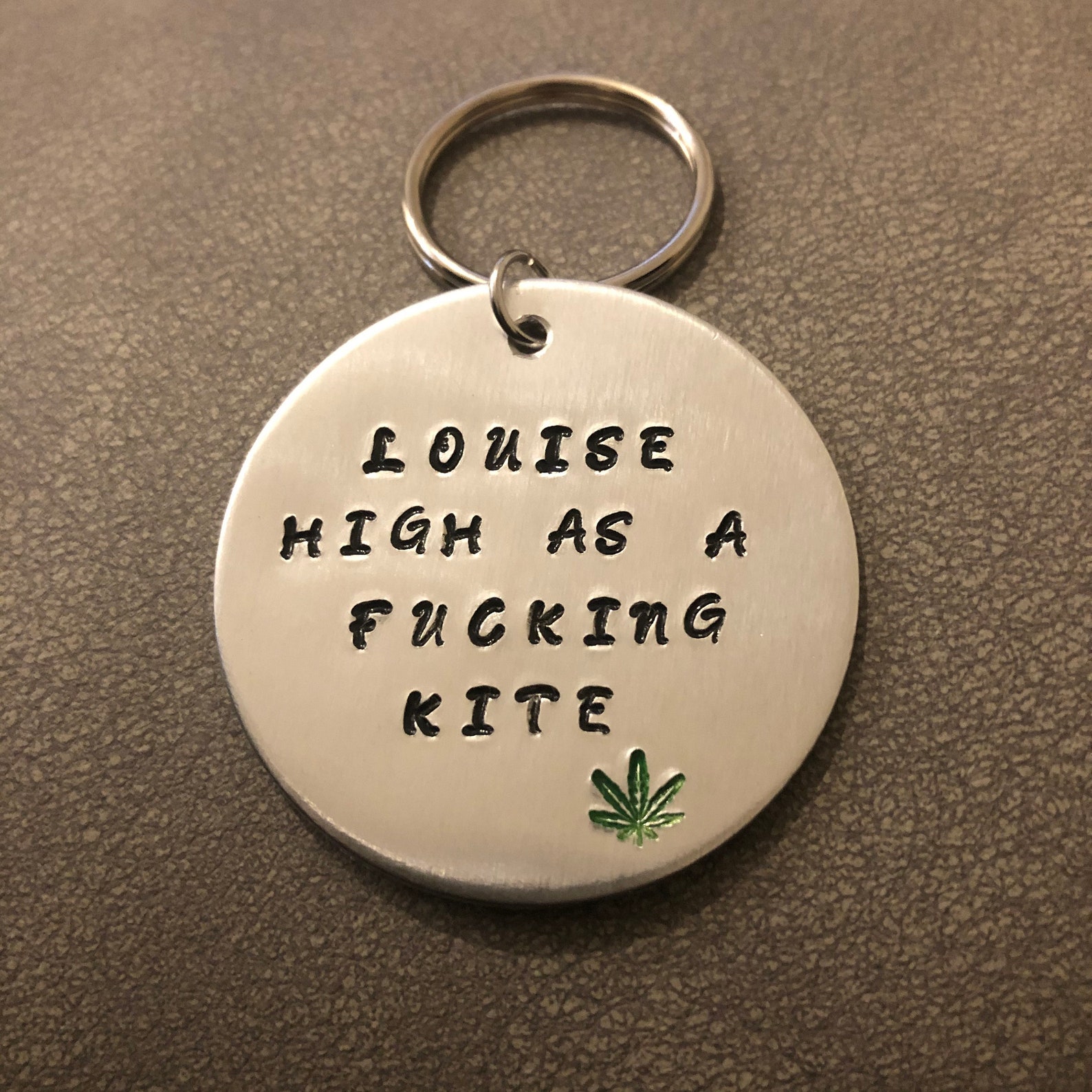 Handmade Keyring - High as A Kite - Weed Smoker - Pot - Gift ...