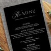 Minimalist Menu Card Template, Simple Menu Cards, Modern Menu, Minimal ...