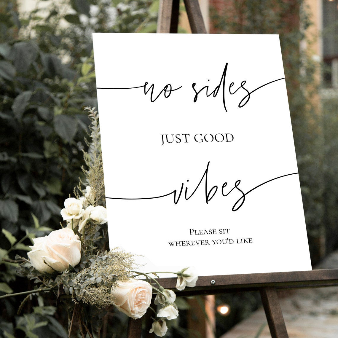 No Sides Just Good Vibes Download Wedding Ceremony Minimal No Sides ...