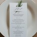 Elegant Menu Card Template Menu Template Modern Wedding - Etsy