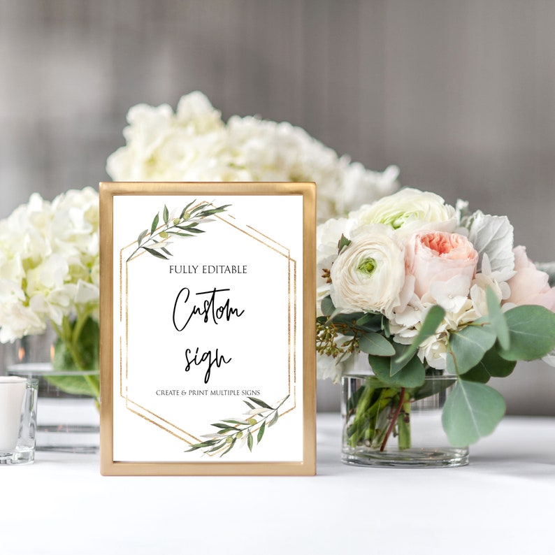 Fully Editable Sign Editable Custom Sign Unlimited Wedding - Etsy