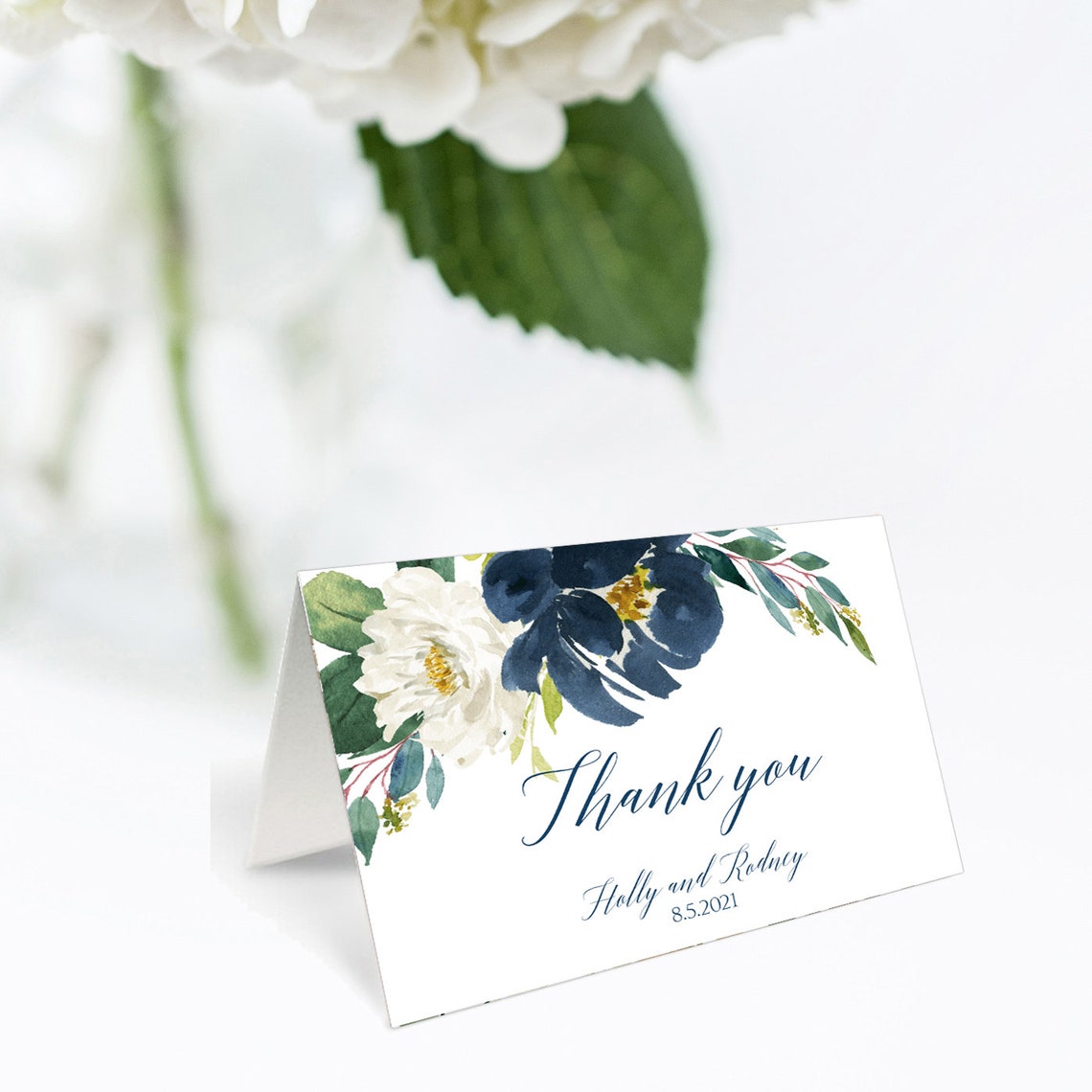 Navy Wedding Invitation Template, Navy Wedding Invite, Editable ...