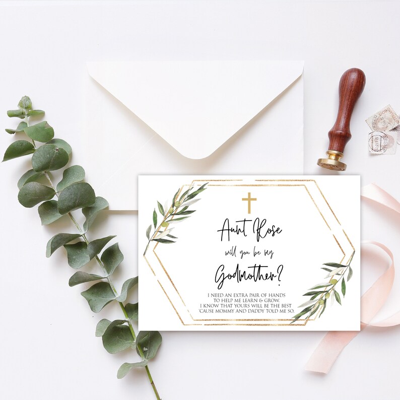 Asking Godparents Godmother Proposal Godparents Proposal - Etsy