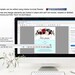 Editable 8x10 Burgundy Bar Menu, 8x10 Bar Menu Template, Marsala Bar ...