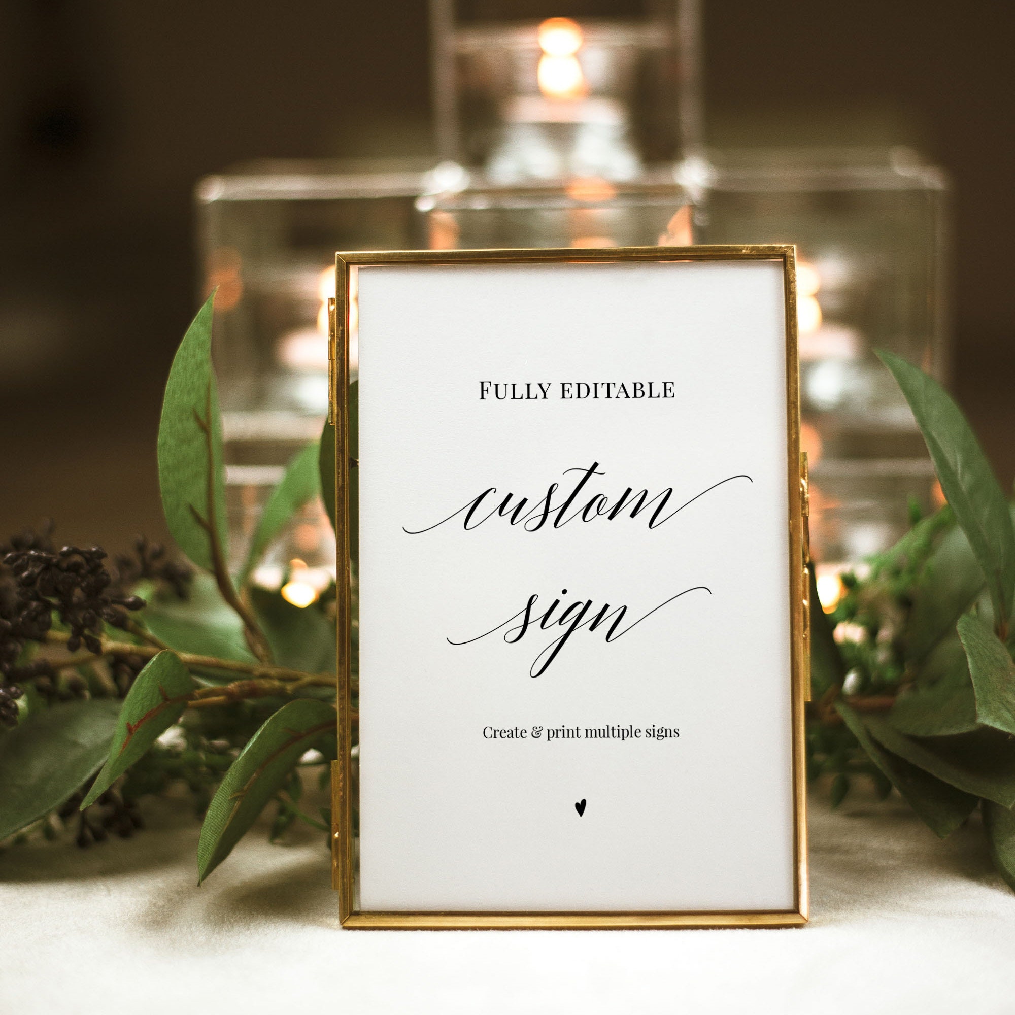 Classic Custom Sign Template Minimalist Custom Sign 100% - Etsy