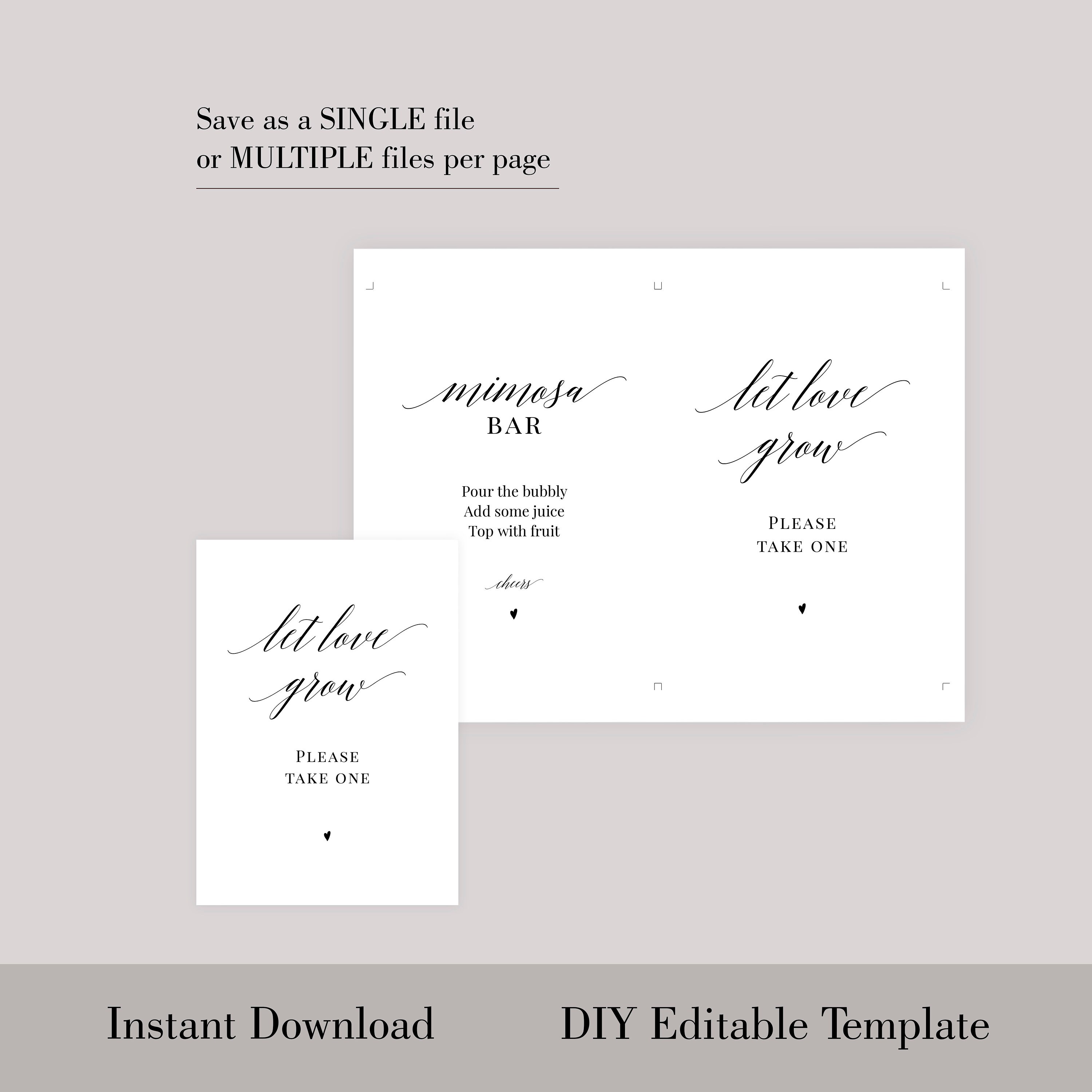 Classic Custom Sign Template Minimalist Custom Sign 100% - Etsy