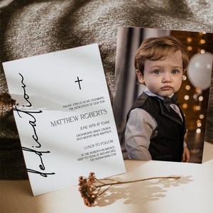 Modern Dedication Invitation Template Minimalist Dedication Simple ...