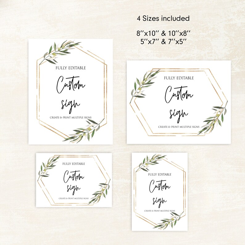 Fully Editable Sign Editable Custom Sign Unlimited Wedding - Etsy