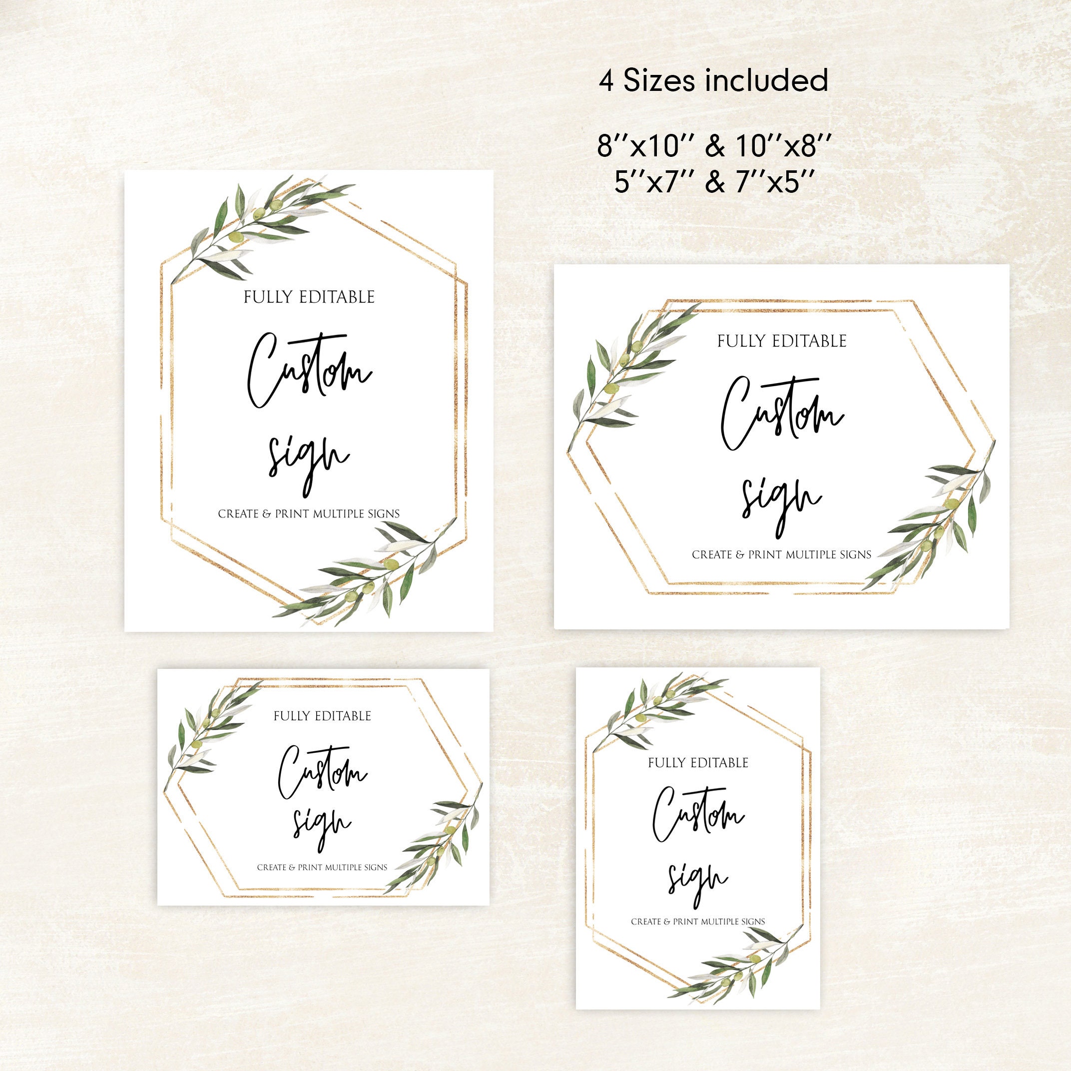 Fully Editable Sign Editable Custom Sign Unlimited Wedding | Etsy