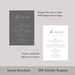 Simple Menu Card Template, Minimal Menu Card, 100% Editable, Dinner ...