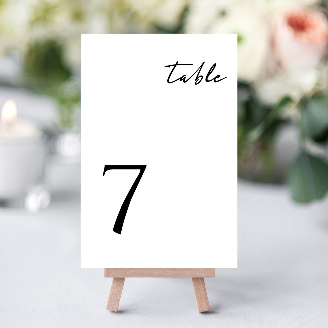 Minimalist Table Numbers 4x6 Table Numbers Modern Table - Etsy
