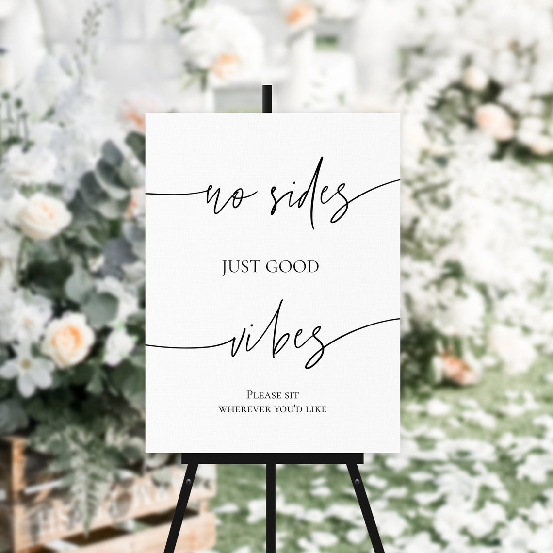 No Sides Just Good Vibes Download Wedding Ceremony Minimal No Sides ...