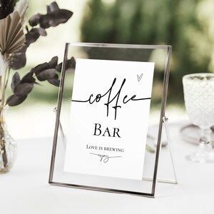 Coffee Bar Sign Digital Coffee Bar Sign Printable Coffee Bar Sign ...