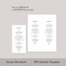Classic Menu Card Template, Simple Menu, Modern Wedding Menu, 100% ...