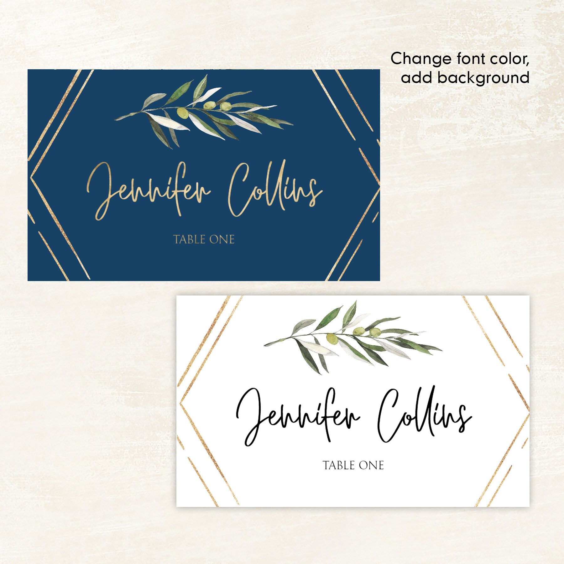 Editable Place Card Template, Place Card Templett, Wedding Place Card ...