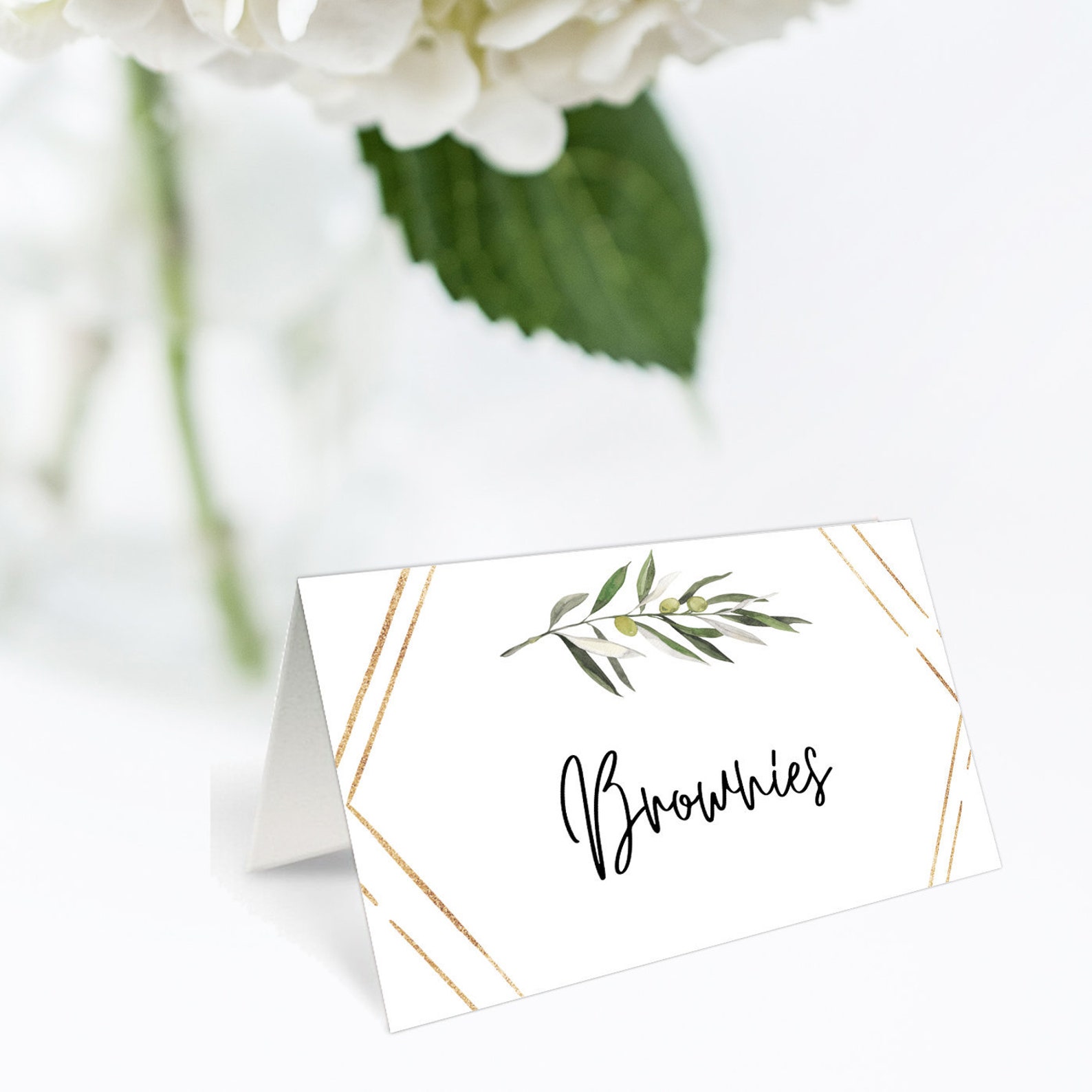 Gold Buffet Food Sign Food Card Templett Buffet Cards Food - Etsy