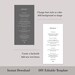 Classic Menu Card Template, Simple Menu, Modern Wedding Menu, 100% ...