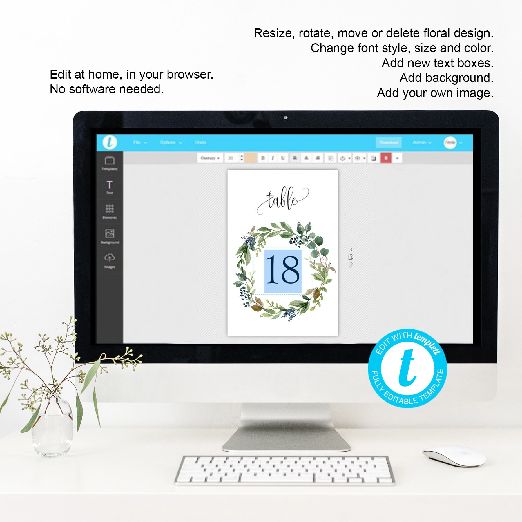 4x6 Table Numbers Greenery Table Numbers Table Numbers | Etsy